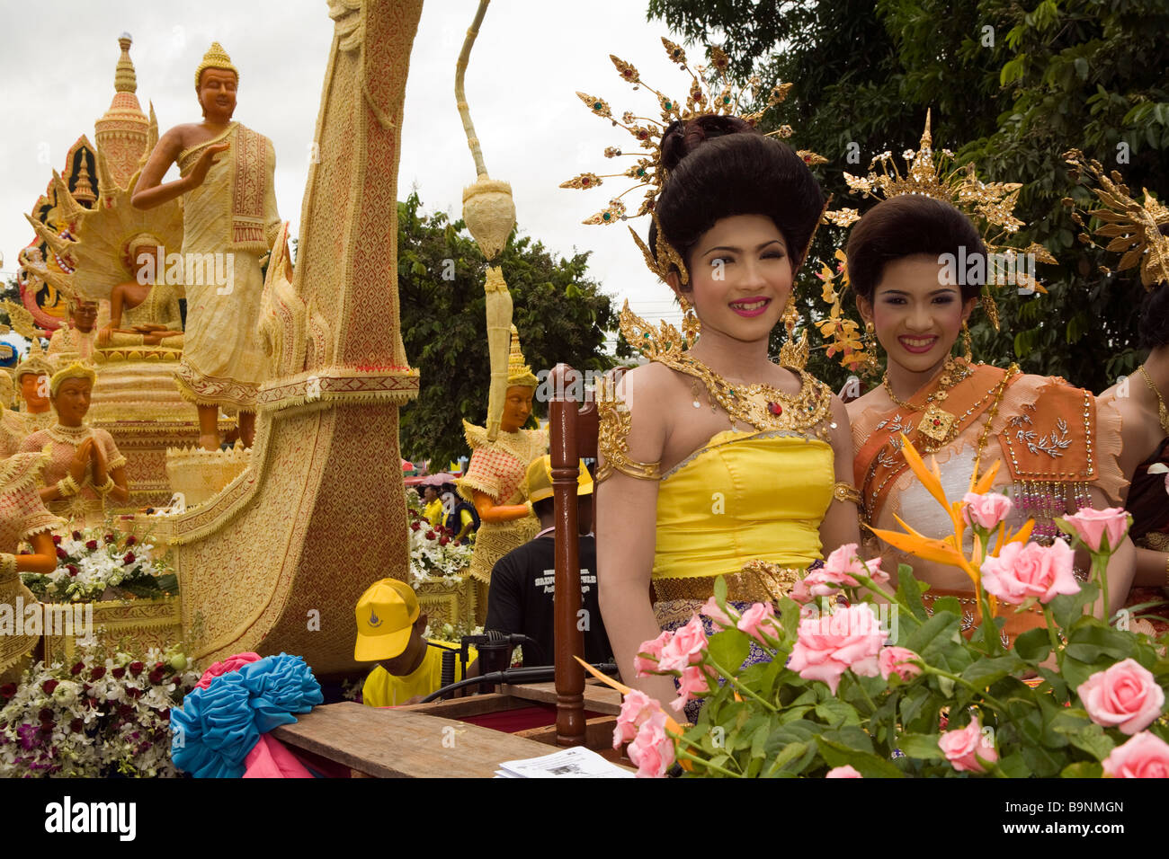 Khao Phansa (Candle and wax Festival) Ubon Ratachatani Thailand Stock ...