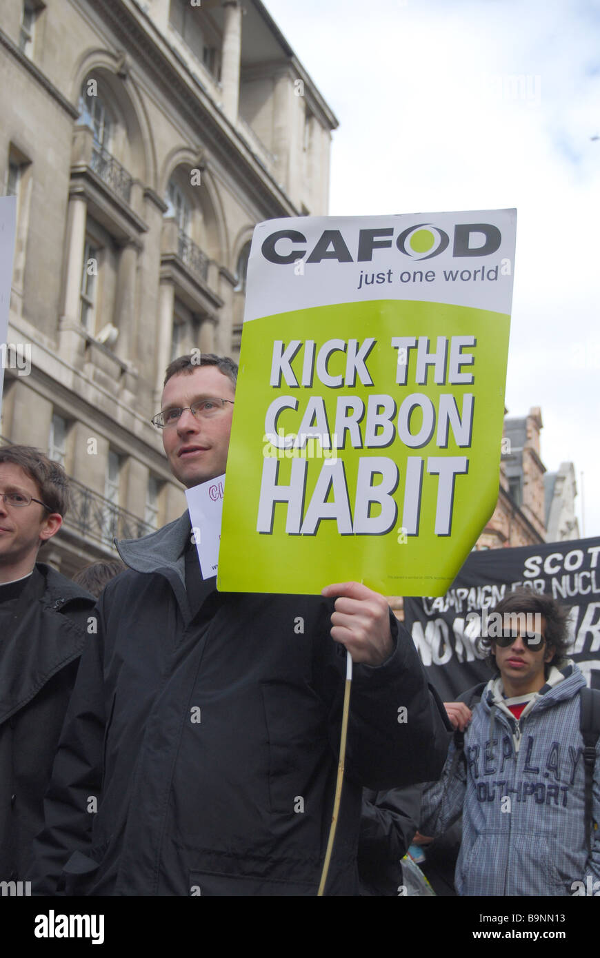 Anti capitalist G20 Protest March London 2009 Stock Photo - Alamy