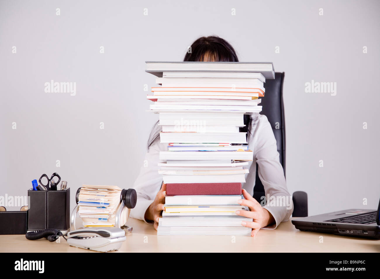 Hiding behind school desk hi-res stock photography and images - Alamy