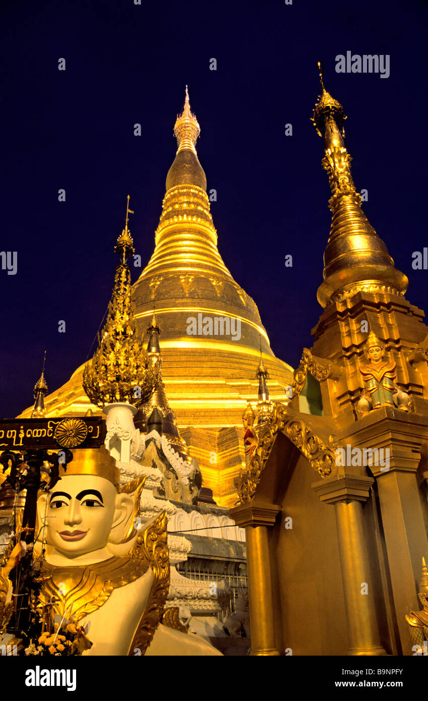 Myanmar (Burma), Rangoon Division, Rangoon City, Shwedagon Paya (The ...