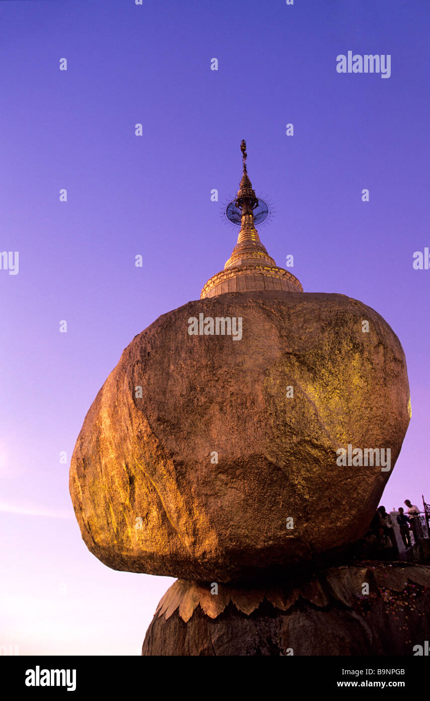 Myanmar (Burma), Mon State, Kyaiktiyo Golden Rock Stock Photo - Alamy