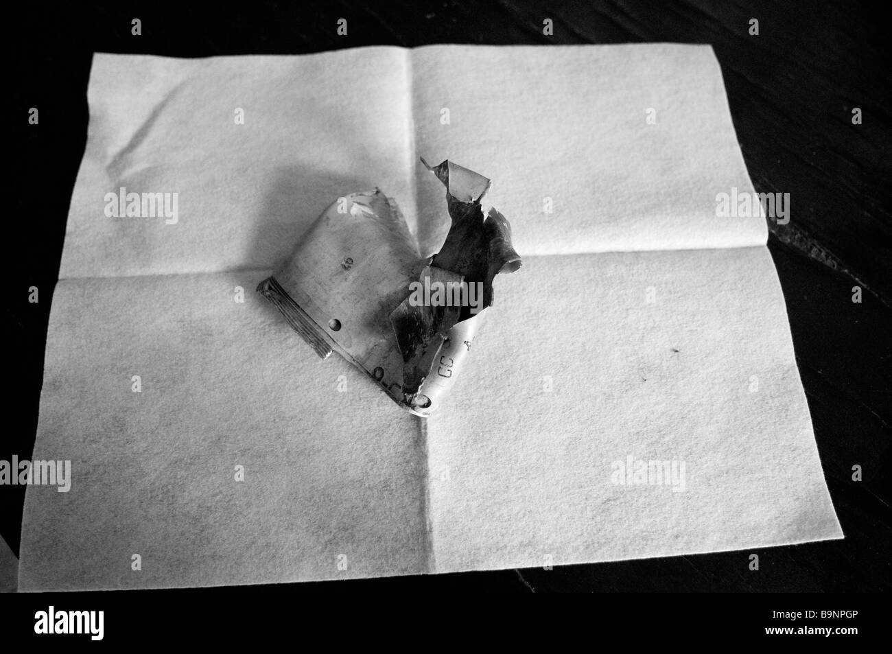 Russian rocket fragment Black and White Stock Photos & Images - Alamy