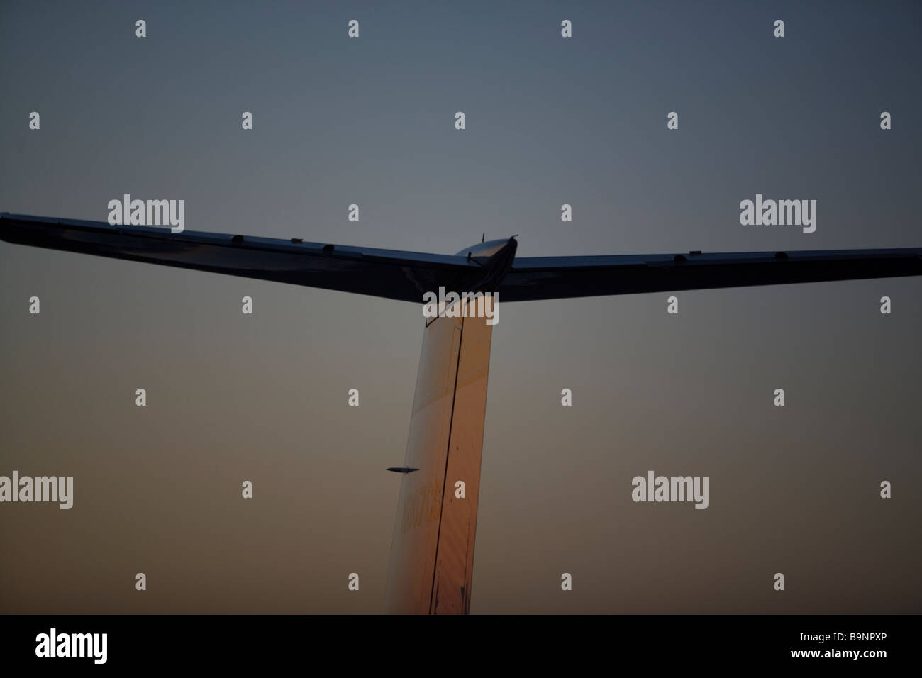 The tail of a jet on a runway Stock Photo - Alamy