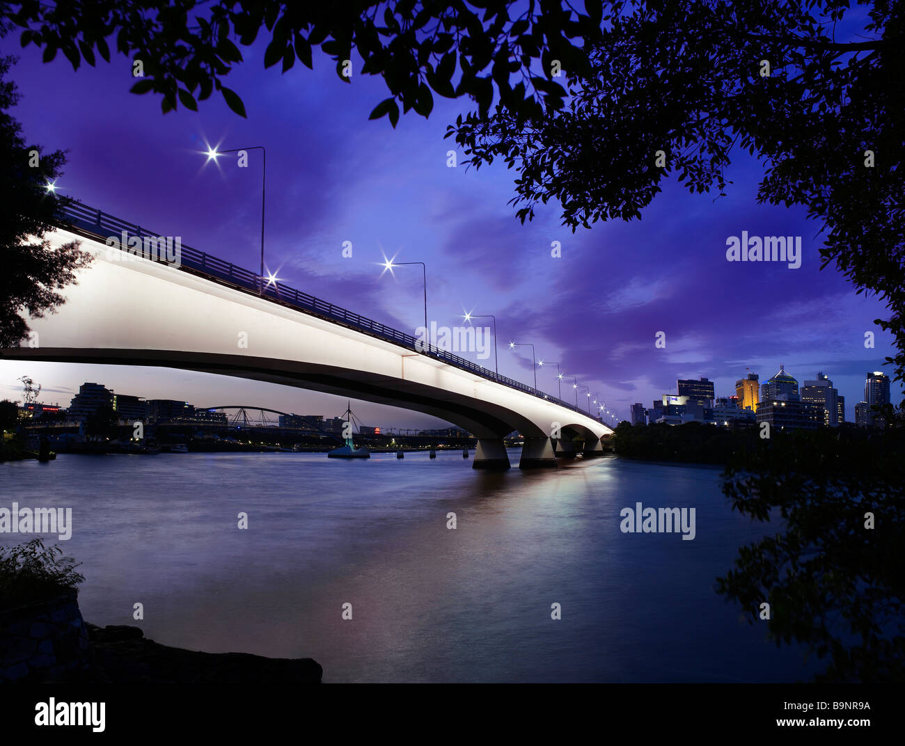 Captain Cook Bridge Brisbane Australia Stock Photo - Alamy