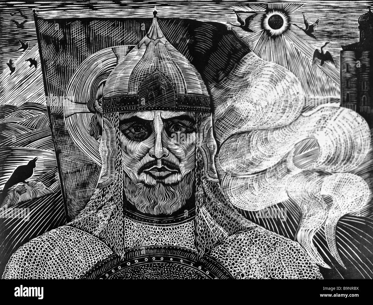 A reproduction of the painting Prince Igor by amateur artist Alexander ...
