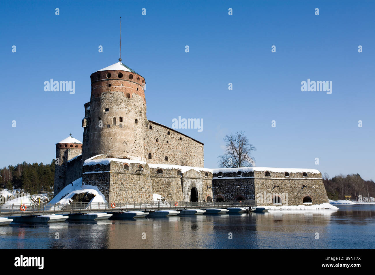 Olavinlinna castle in Savonlinna Finland Europe Stock Photo - Alamy