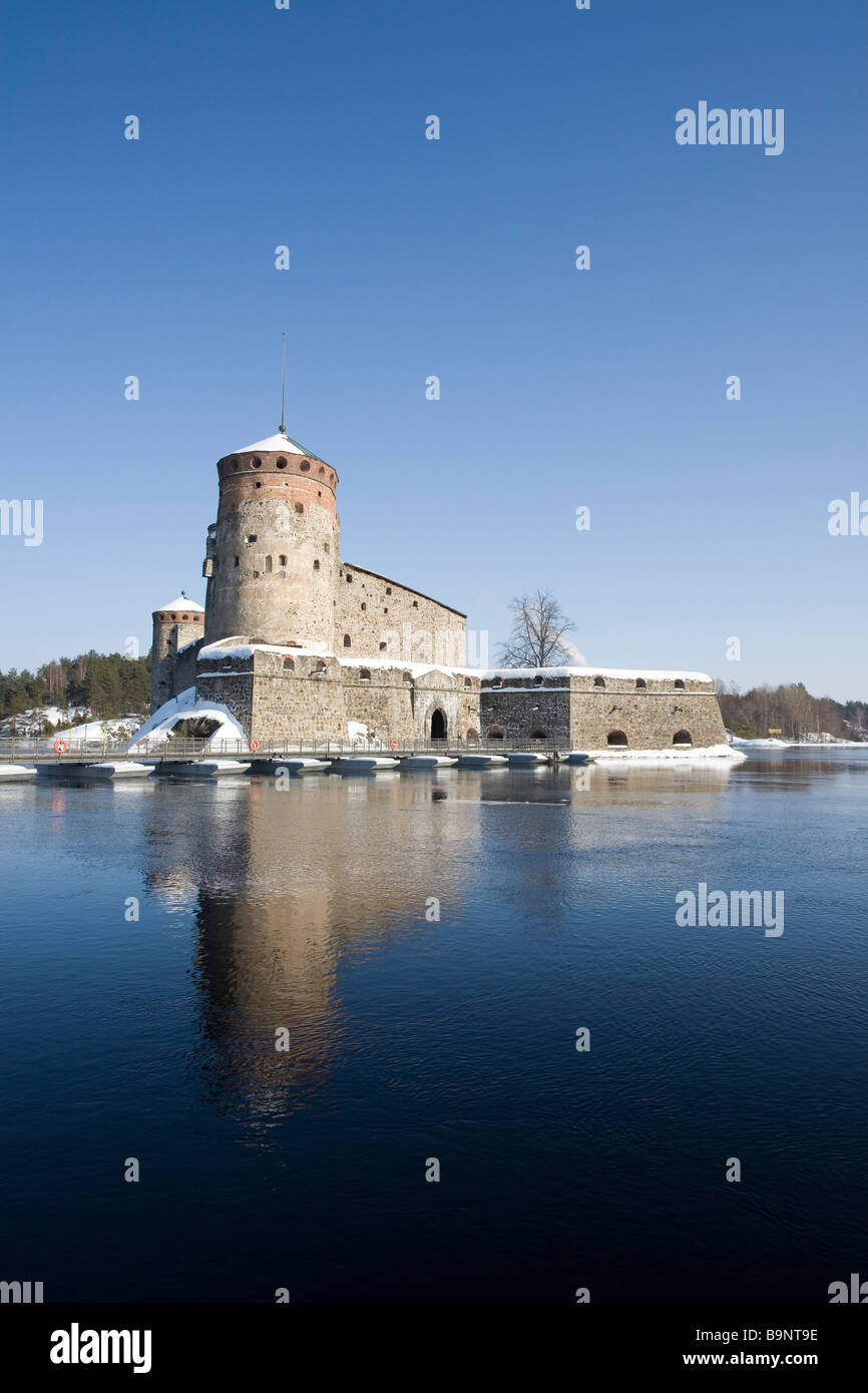 Olavinlinna castle in Savonlinna Finland Europe Stock Photo - Alamy