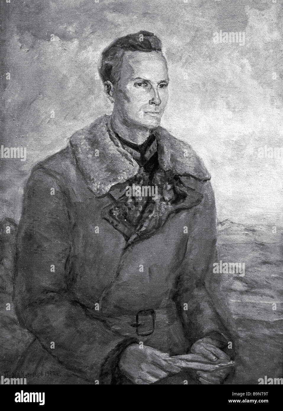 A 1942 portrait of poet Stepan Shchipachev by Pavel Kuznetsov ...