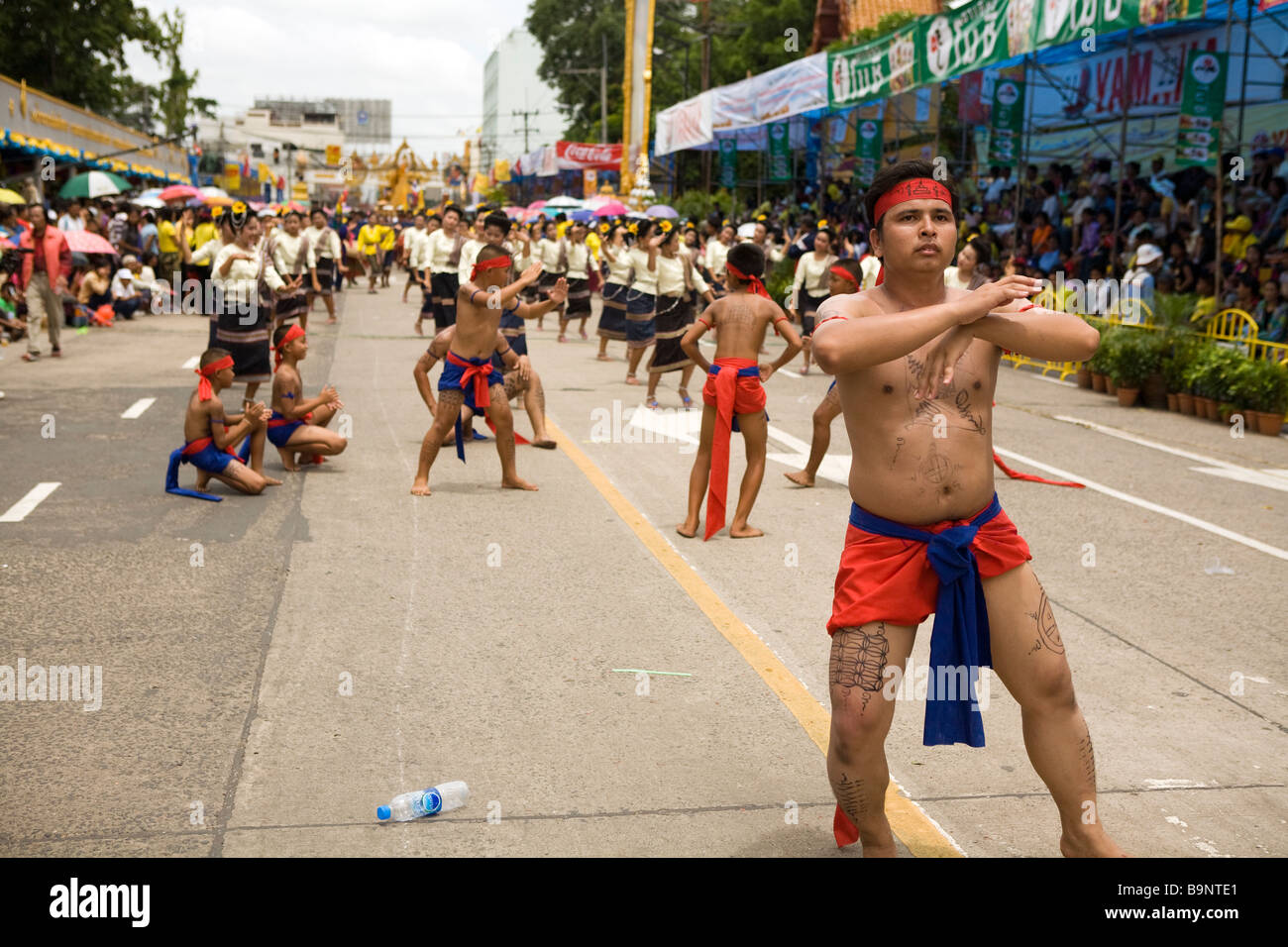 Khao Phansa (Candle and wax Festival) Ubon Ratachatani Thailand Stock ...