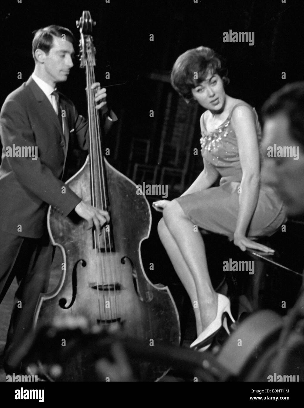 Edita Piekha right a soloist with the Druzhba Leningrad music band ...