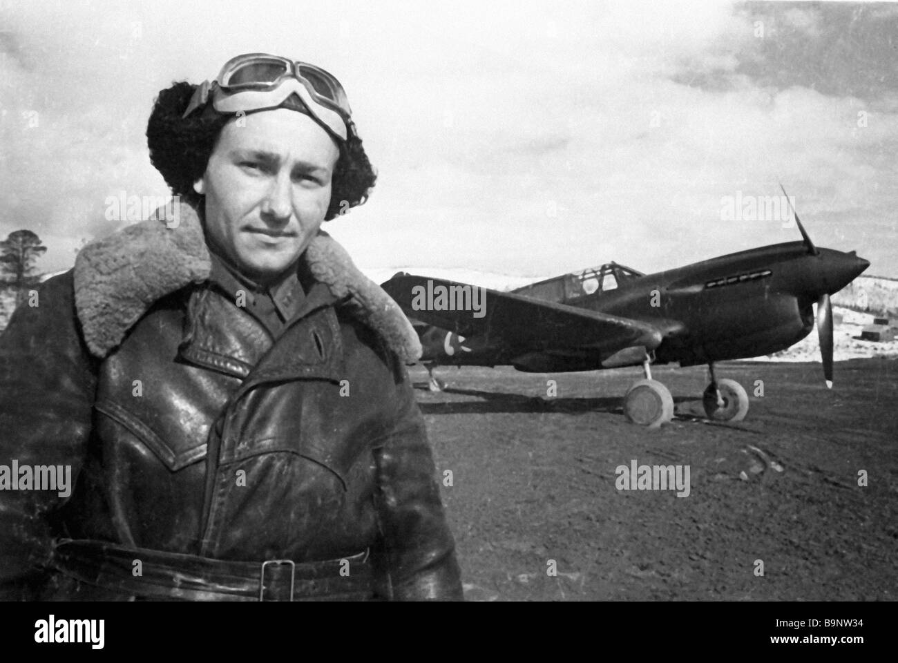 Hero of the Soviet Union pilot Alexei Khlobystov Stock Photo - Alamy