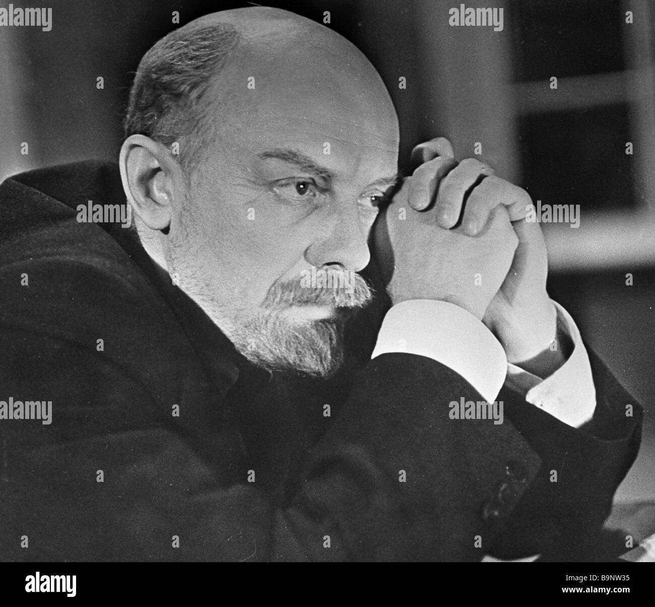 Actor Innokenty Smoktunovsky as Vladimir Lenin at the shooting of the ...