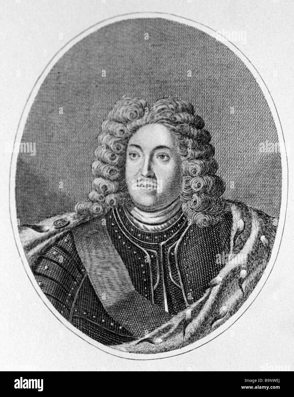 Portrait of Prince Mikhail Golitsyn Grachev s engraving after Yakov ...