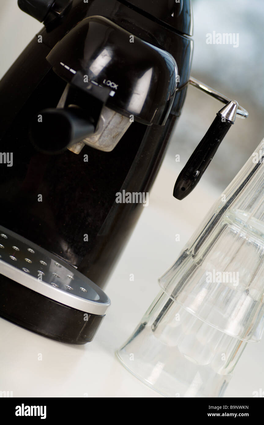 close up of a coffee maker Stock Photo - Alamy