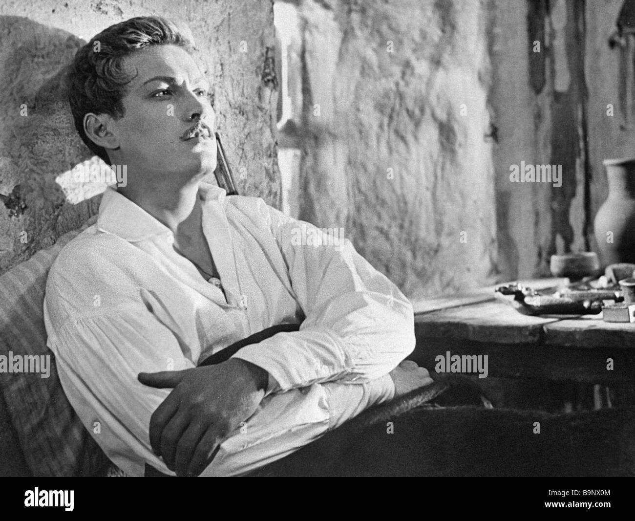 Vladimir Ivashov as Pechorin during the shooting of the film Hero of ...
