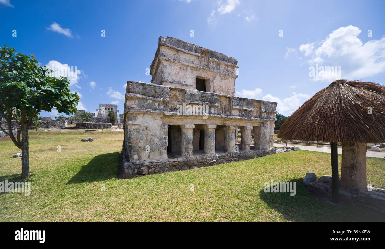 Mexico Yucatan 2009 Tulum the ancient Mayan ruined walled town with ...