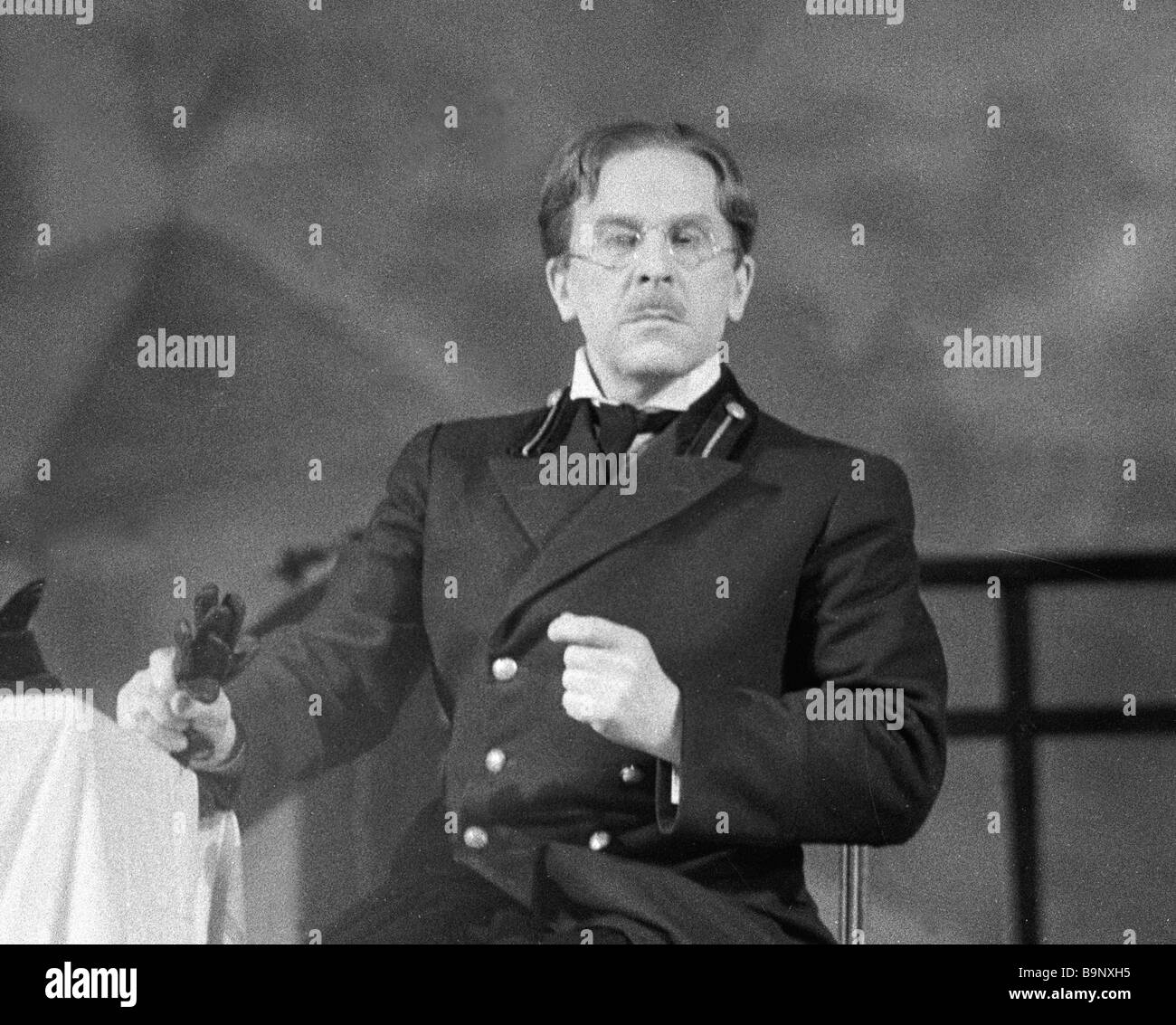 Actor Sergei Martinson as Karandyshev in theatrical staging of ...