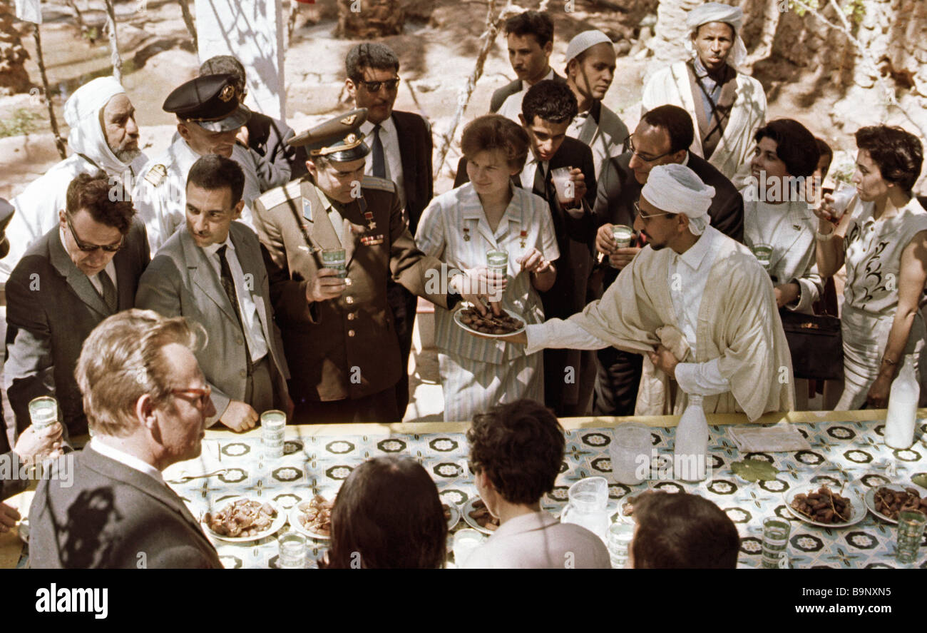 Andriyan Nikolayev third left and Valentina Nikolayeva Tereshkova ...