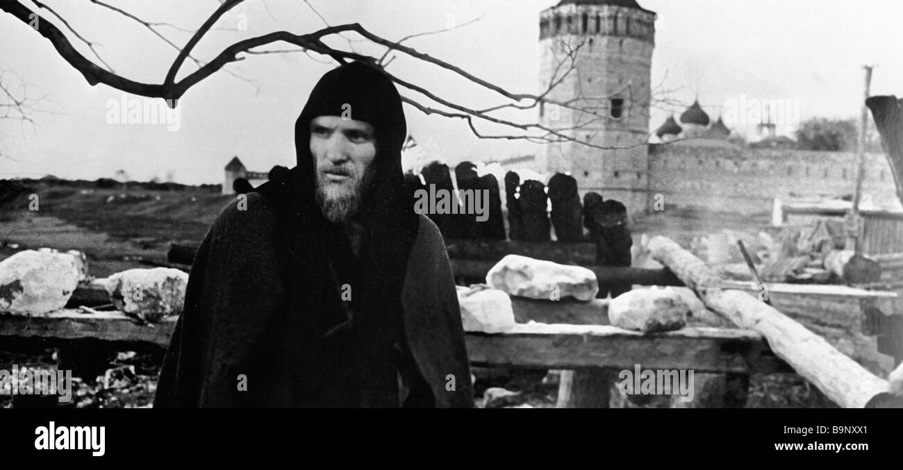 Anatoly Solonitsyn as Andrei Rublev in Andrei Tarkovsky s film Stock ...