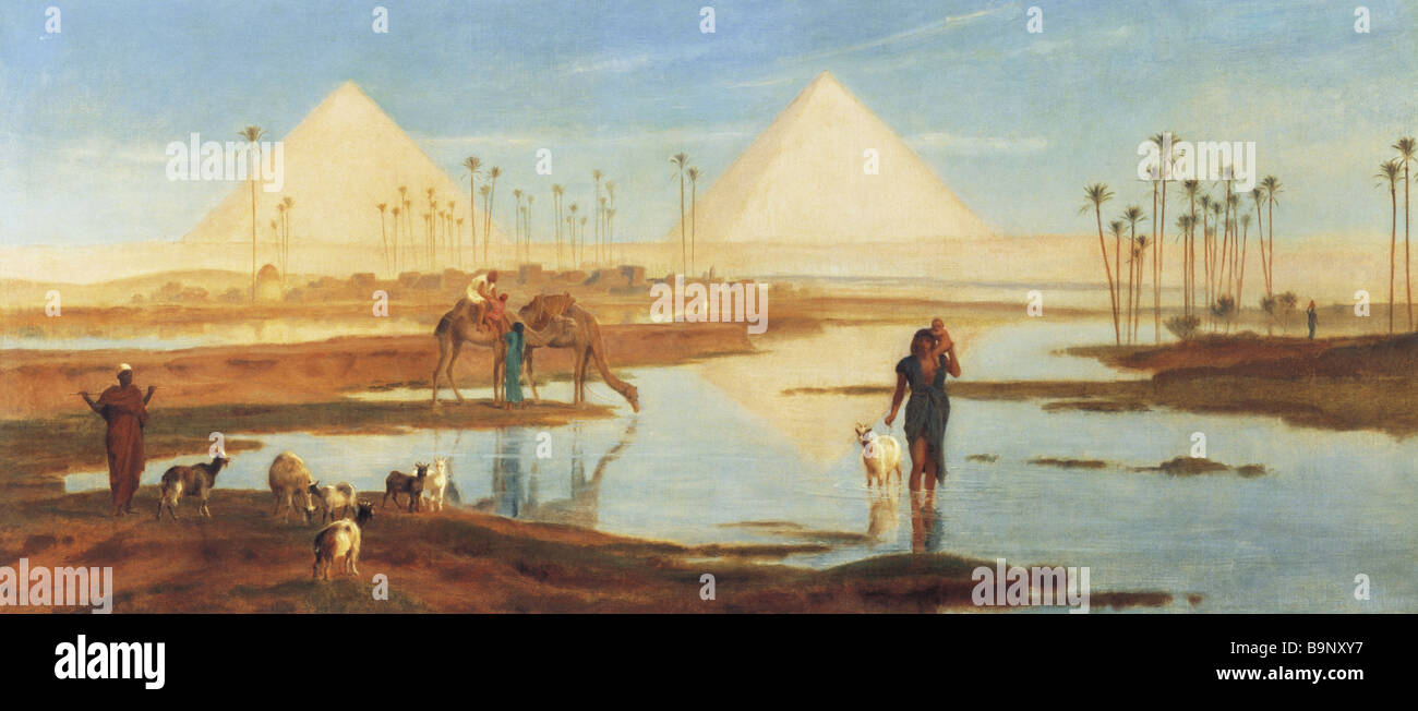 Goodall, A view of the Pyramids Stock Photo - Alamy
