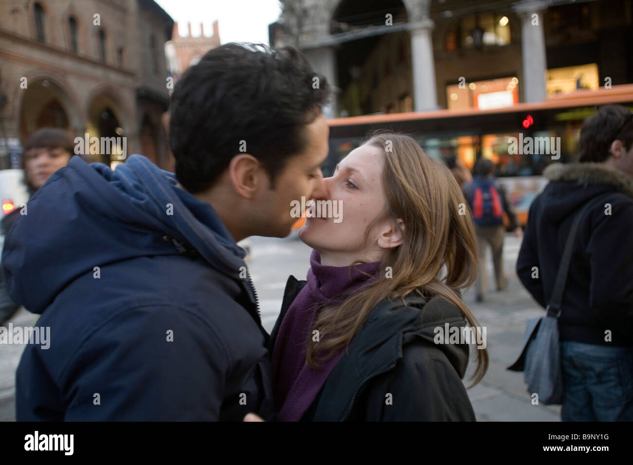 Italy man kiss hi-res stock photography and images - Alamy