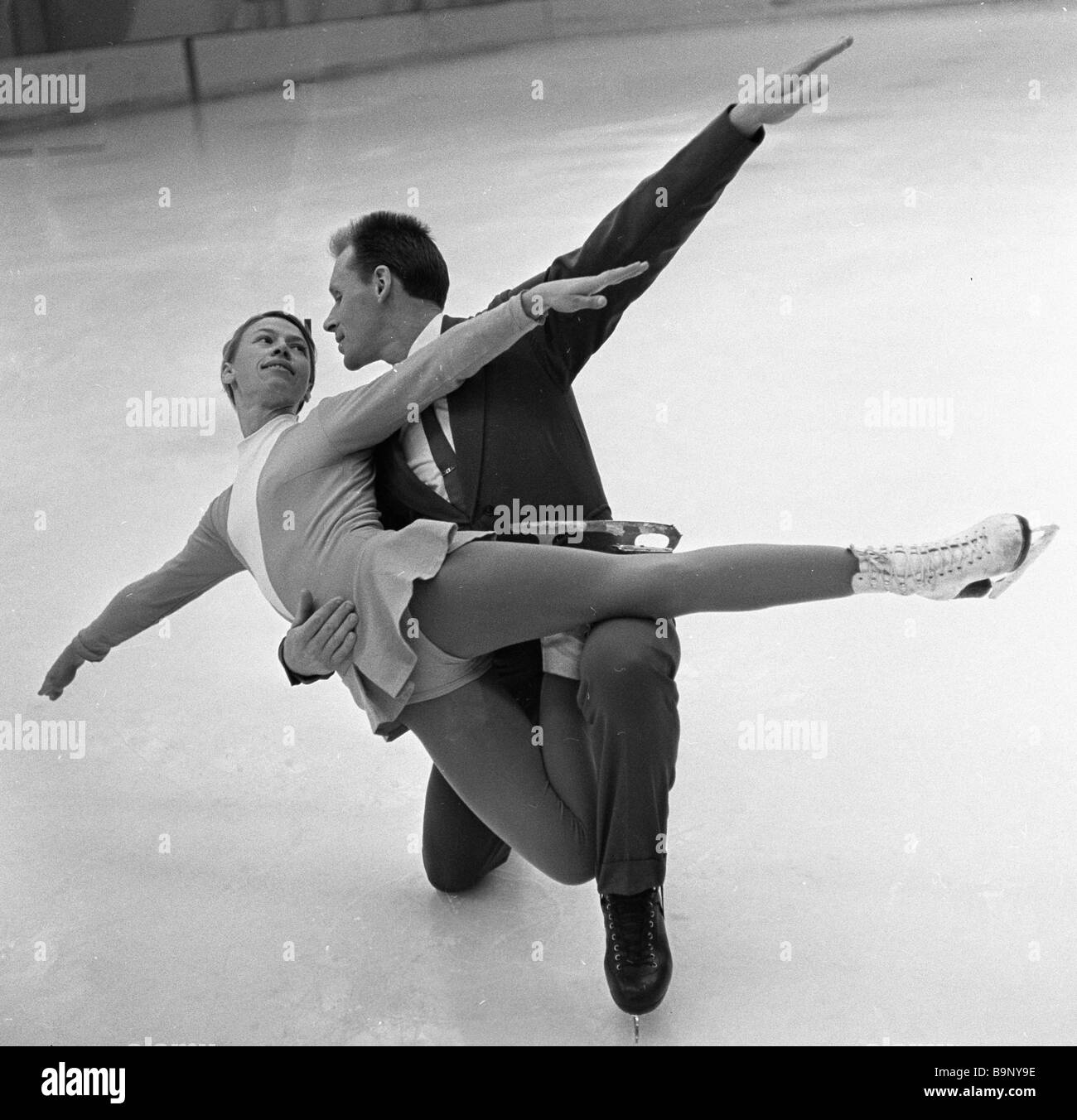 Olympic Games champions in figure skating Lyudmila Belousova left and ...