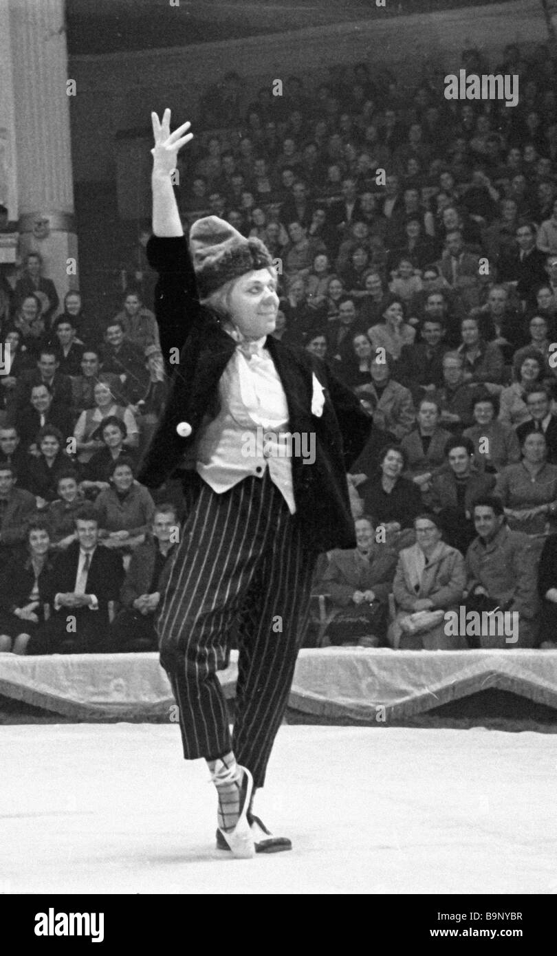 Circus performer and clown Oleg Popov Stock Photo - Alamy