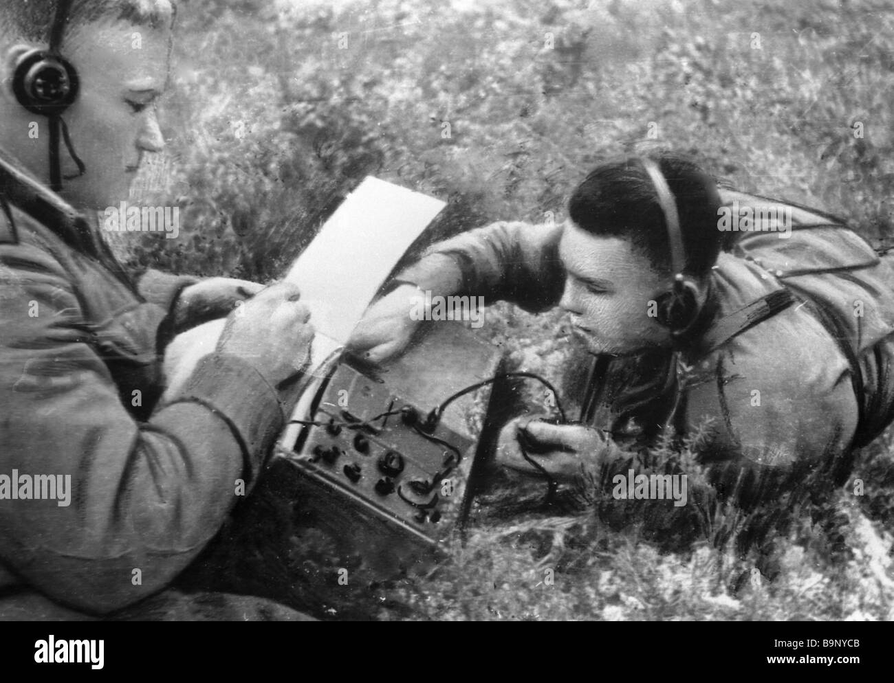 Signalmen during Great Patriotic War Stock Photo - Alamy