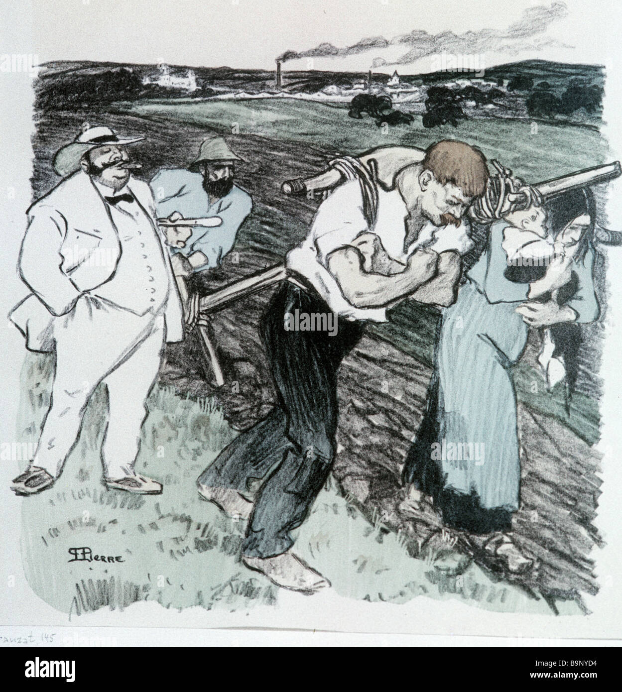 A print of the color lithograph Today by Theophile Steinlen from the ...