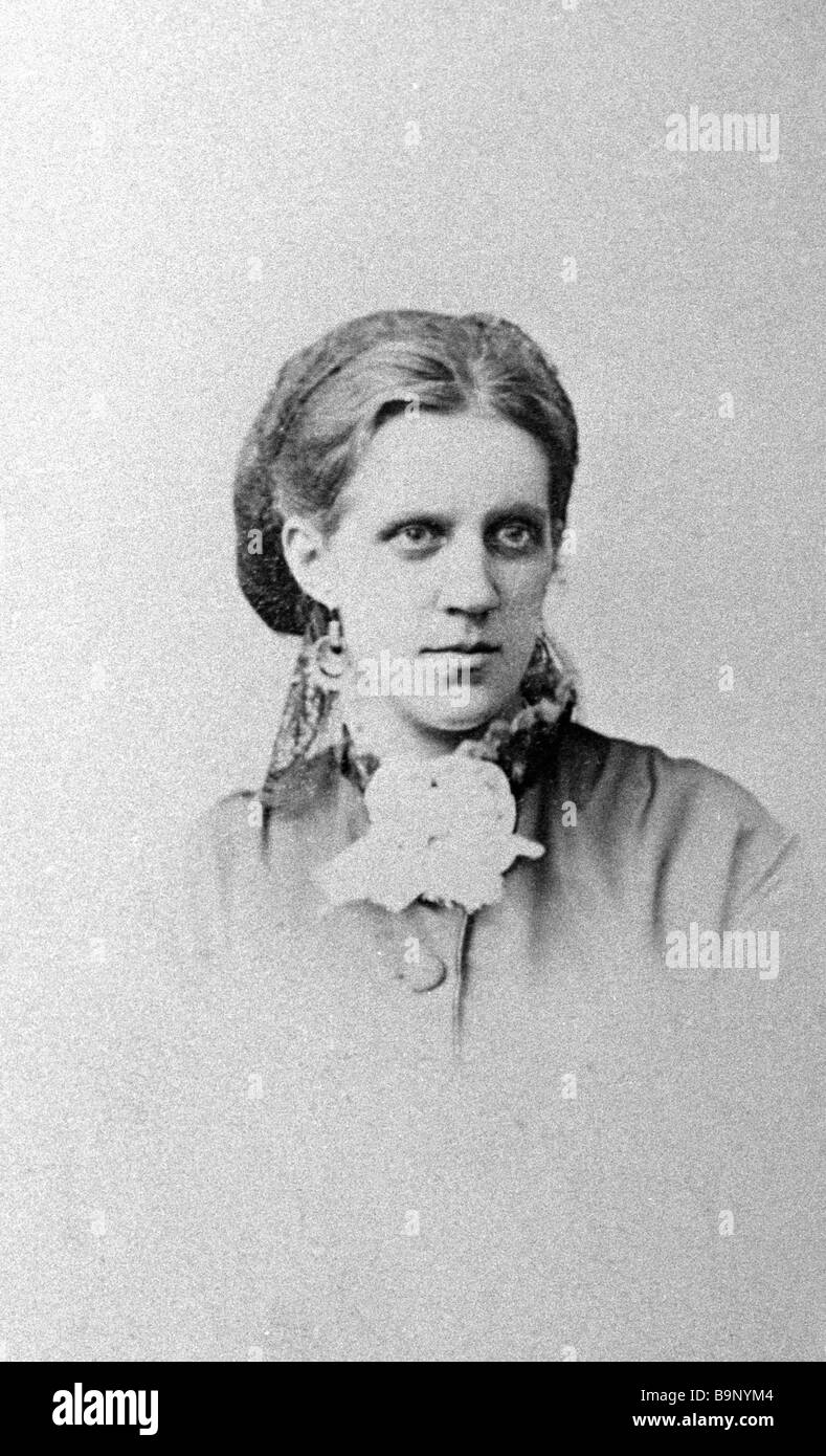 A reproduction of a photo of Anna G Dostoyevsky From the collection of ...
