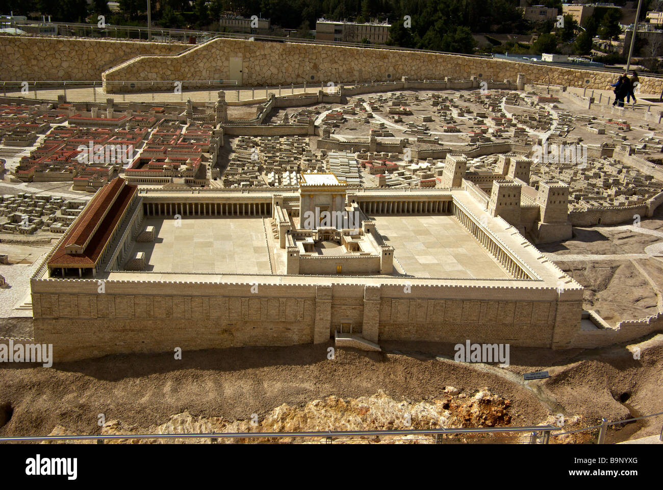 Scale model of ancient Jerusalem from second temple period on grounds ...