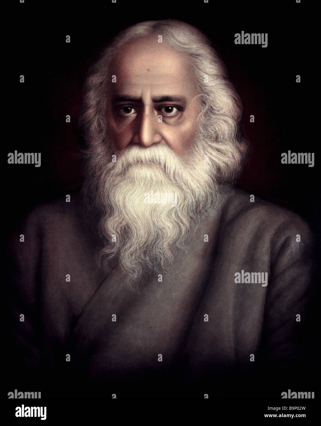 Indian writer Rabindranat Tagor Stock Photo - Alamy