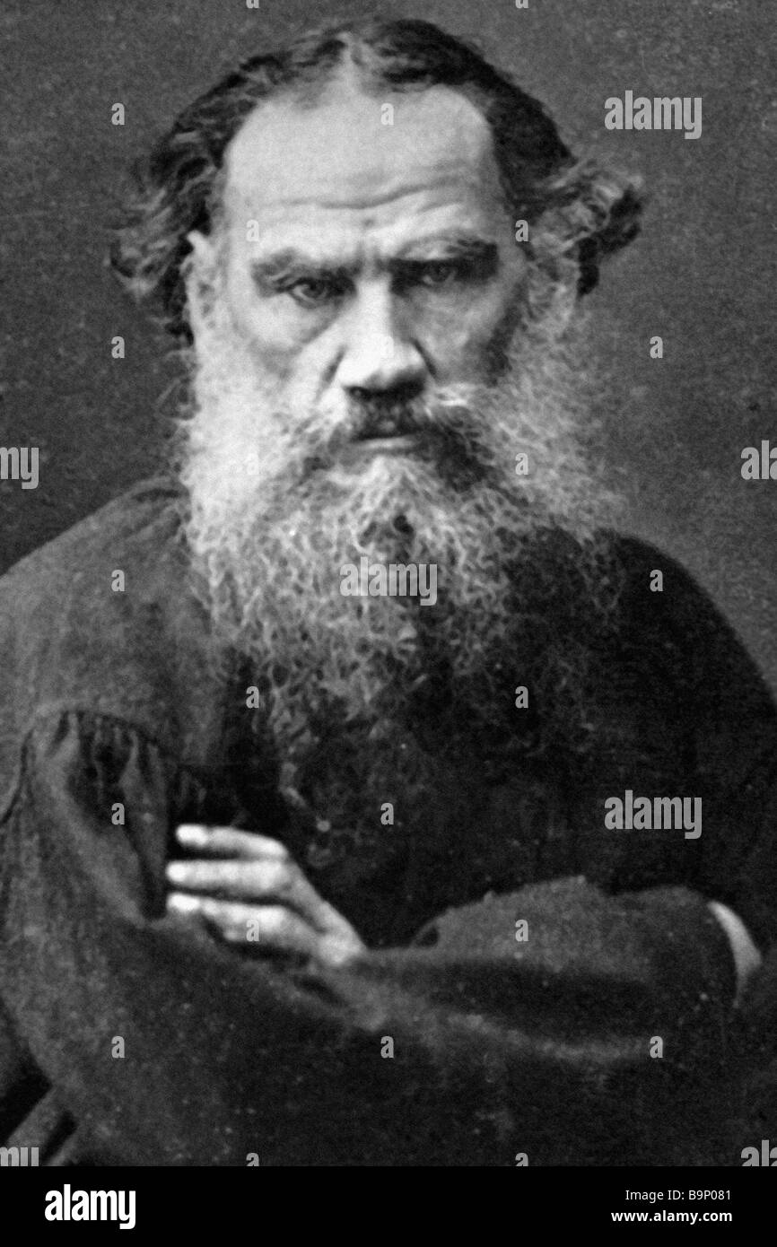 Russian writer Leo Tolstoy 1828 1910 Stock Photo - Alamy