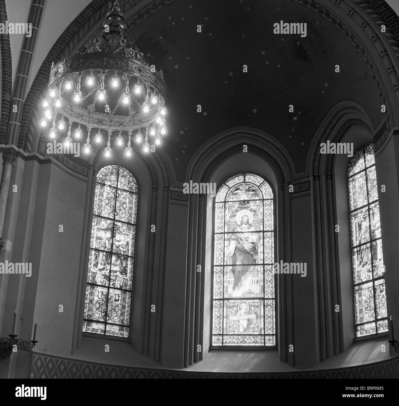 Stained glass of the Riga Dome Cathedral St Mary s Stock Photo - Alamy
