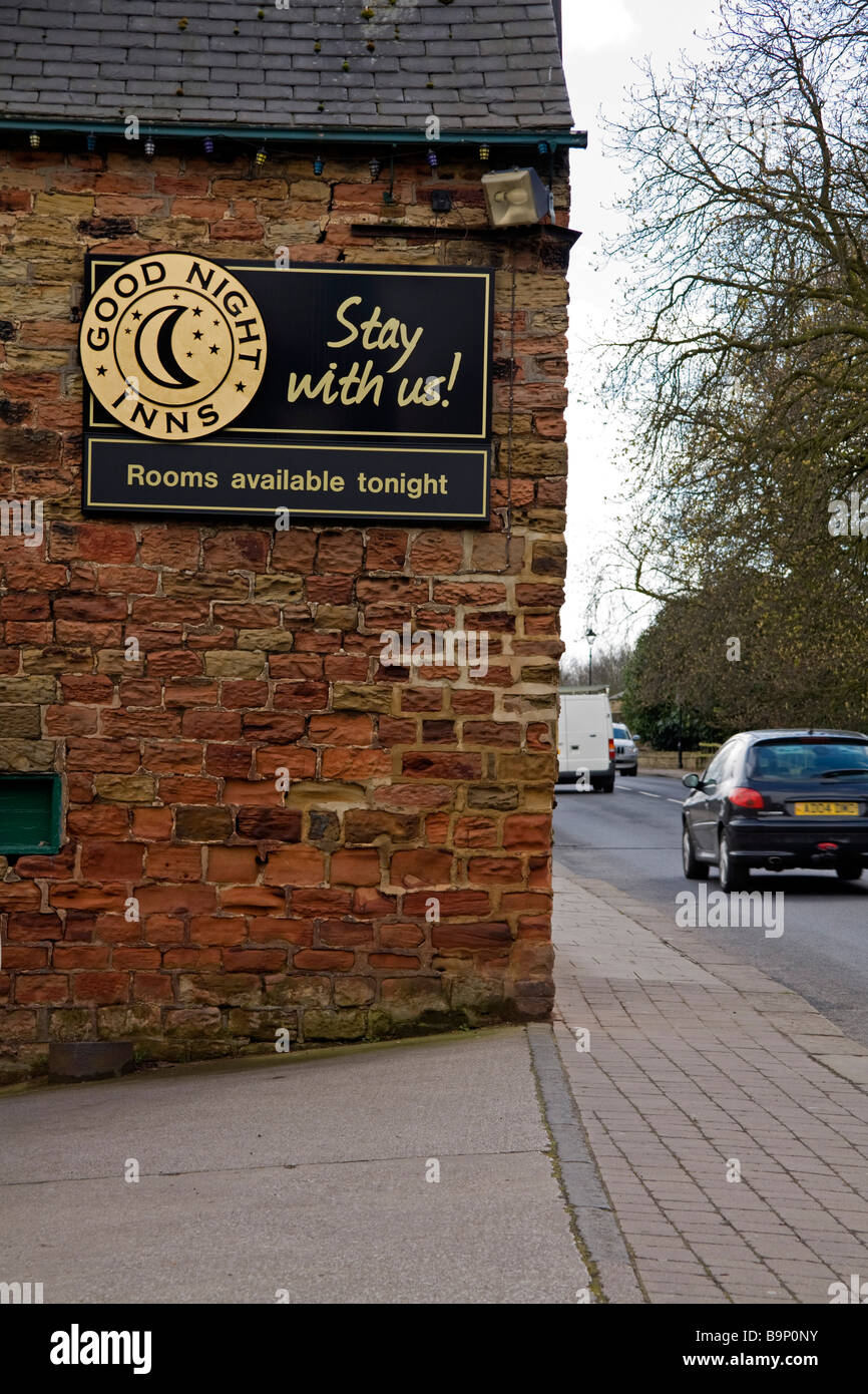 Good night hotel sign Stock Photo - Alamy