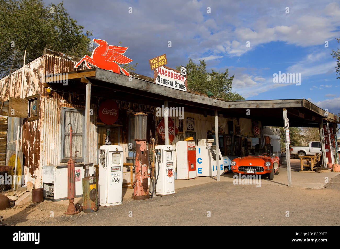 United States, Arizona, Route 66, Hackberry General Store Stock Photo ...
