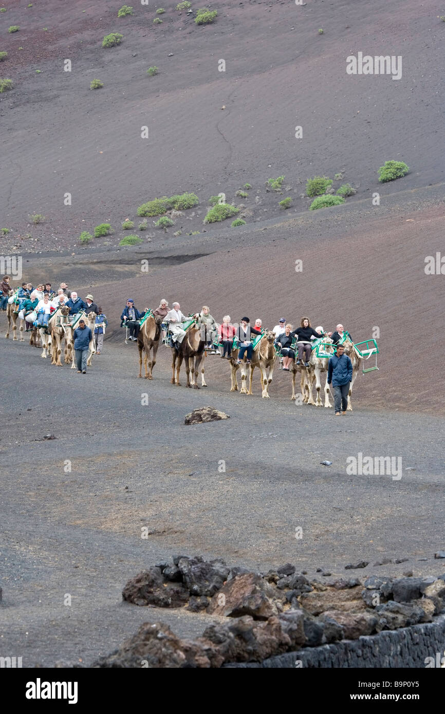 Camel Train wirth Tourists Stock Photo - Alamy