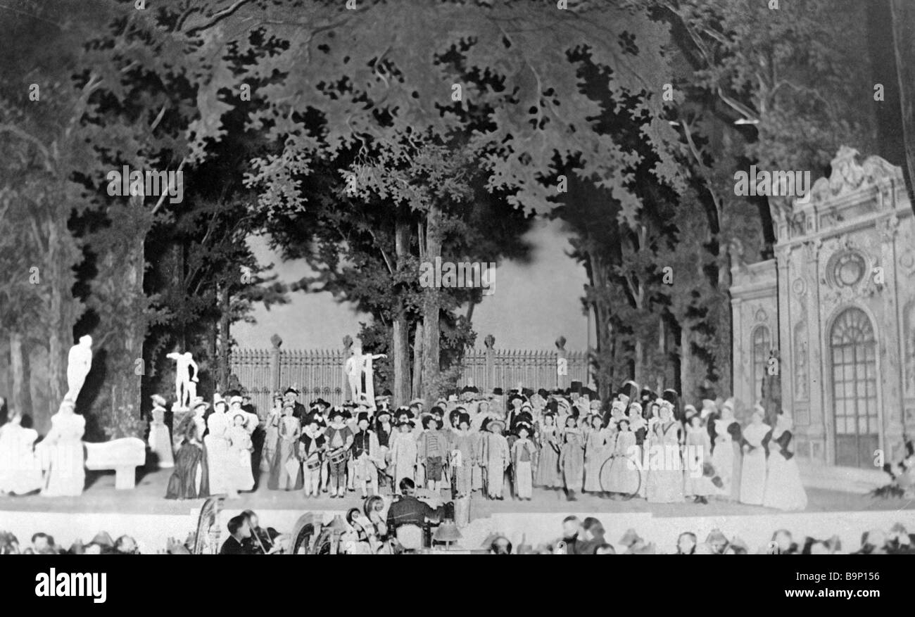 A scene from Pyotr Tchaikovsky s opera The Queen of Spades staged by ...