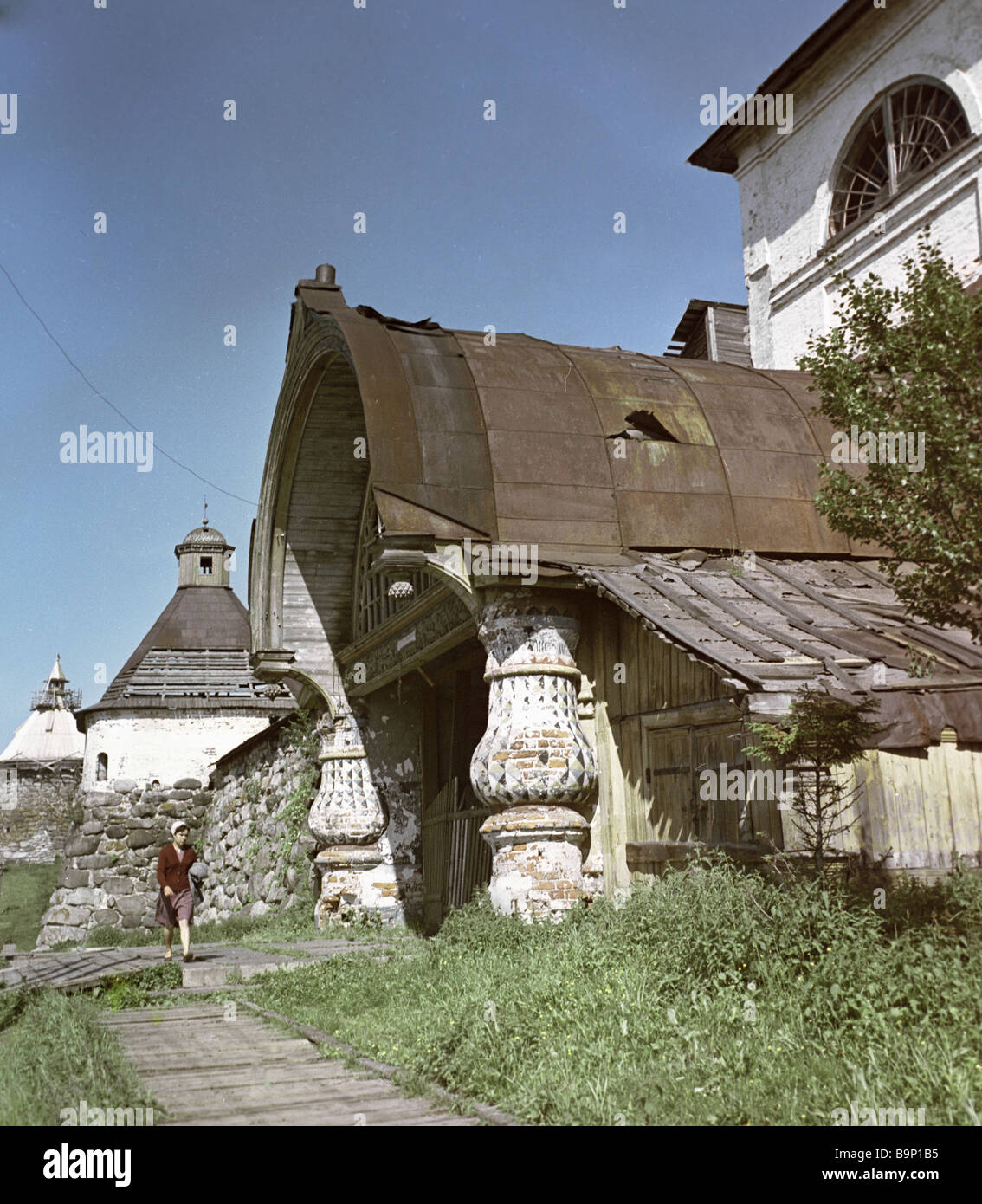 The Holy Gates of the Solovki Monastery Stock Photo - Alamy