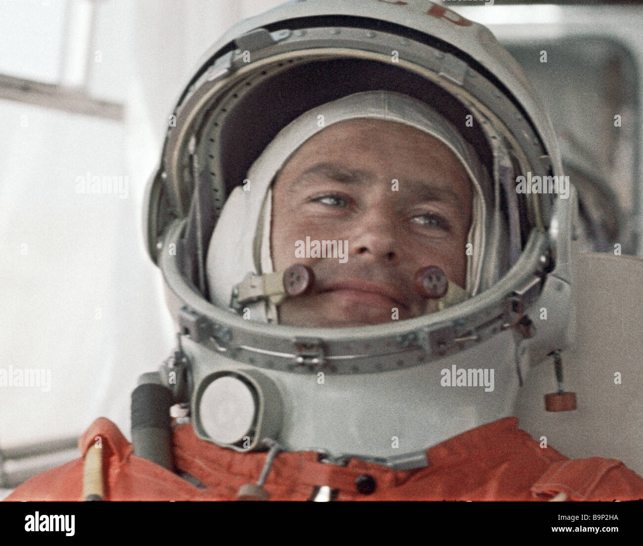 Cosmonaut Gherman Titov enroute to Baikonur space center Stock Photo ...