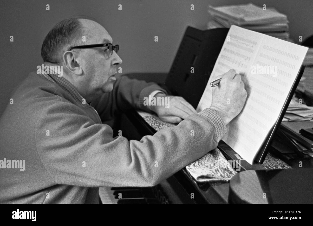 Soviet composer Yury Milyutin Stock Photo - Alamy