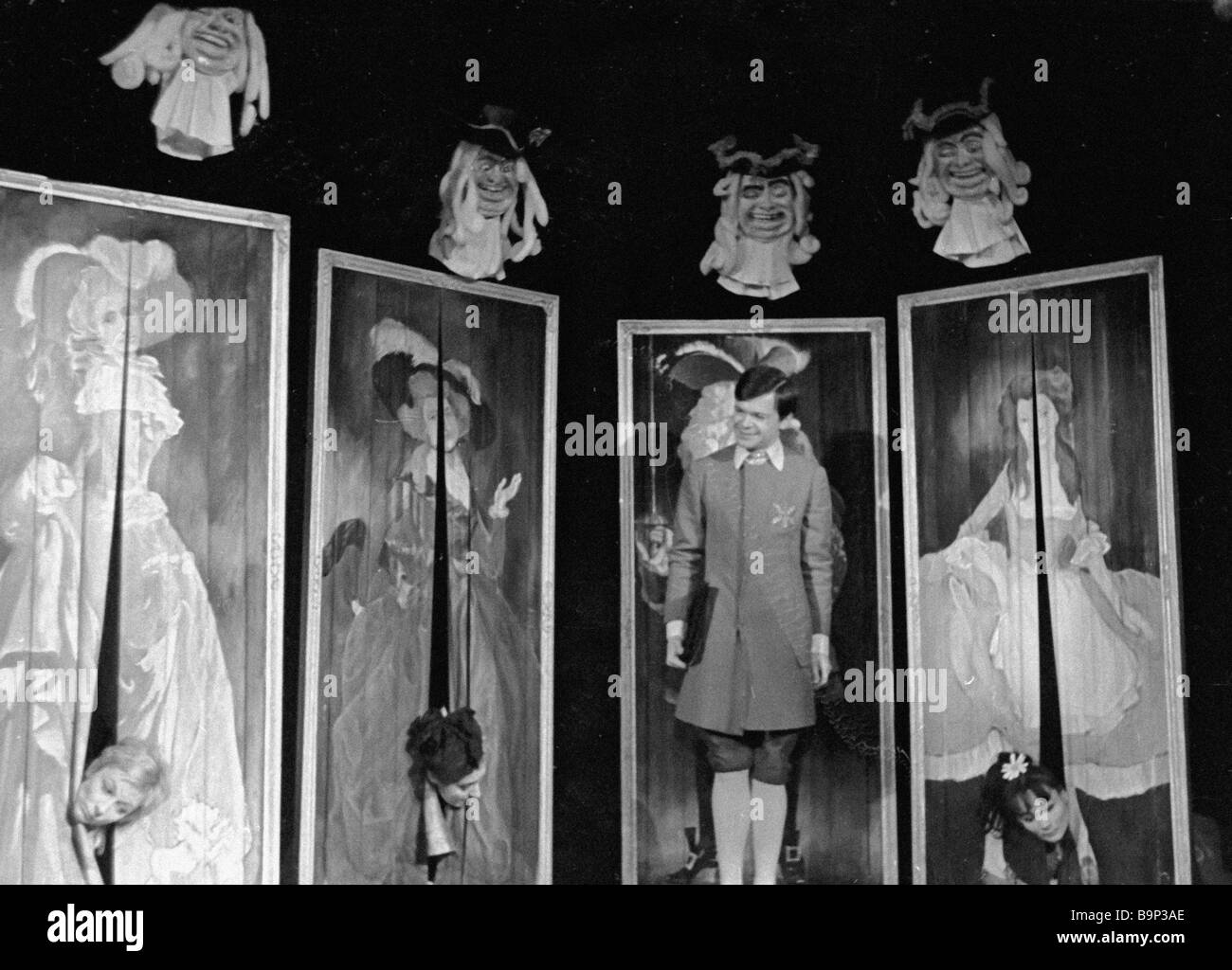 Scene from play Tartuffe based on a play by Jean Baptiste Moliere ...