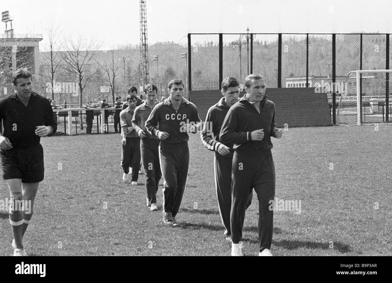 USSR national football team training Stock Photo - Alamy