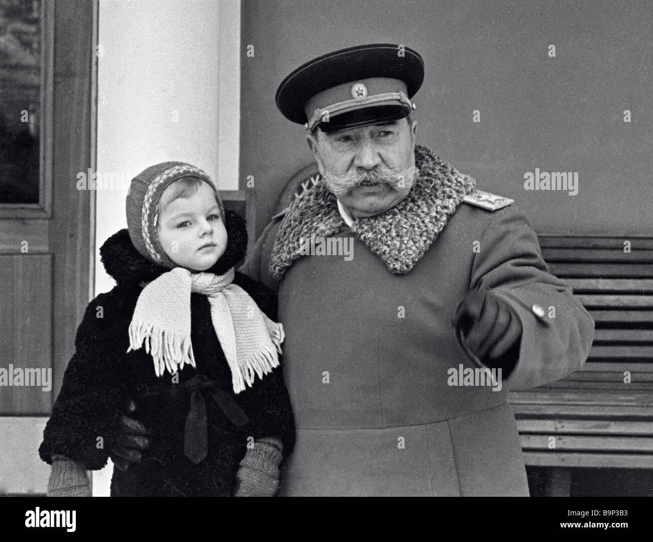 Marshal of the Soviet Union Semyon Budyonny with his granddaughter ...