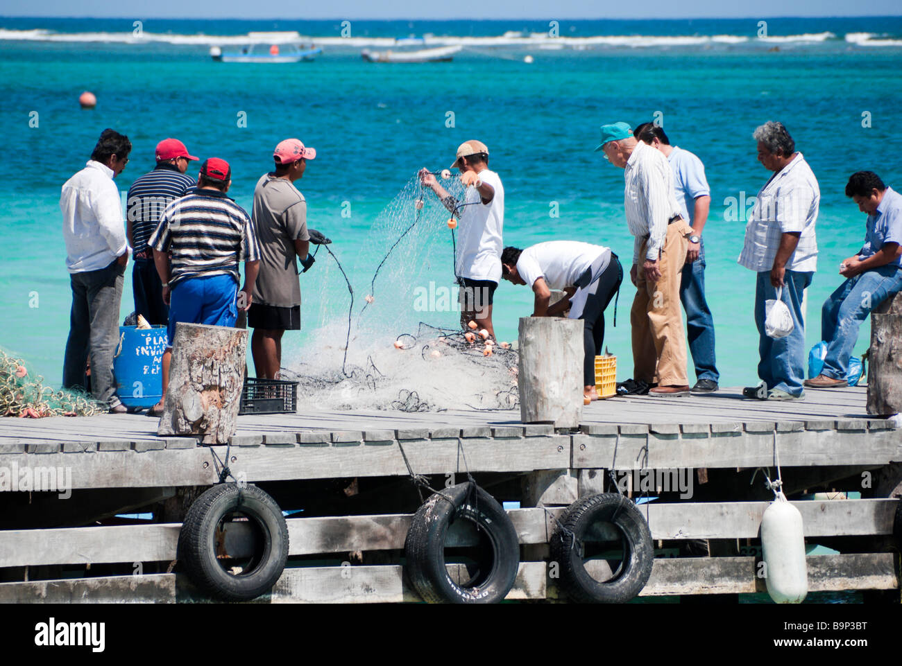 Yucatan mexico fishing village hi-res stock photography and images - Alamy