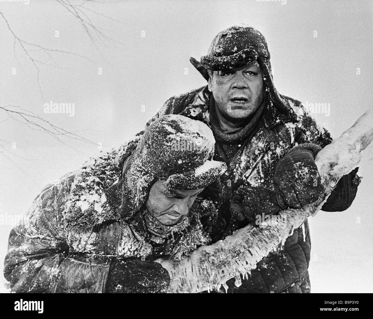 Actors Kirill Lavrov left as Lapin and Stanislav Chekan right as Cain ...