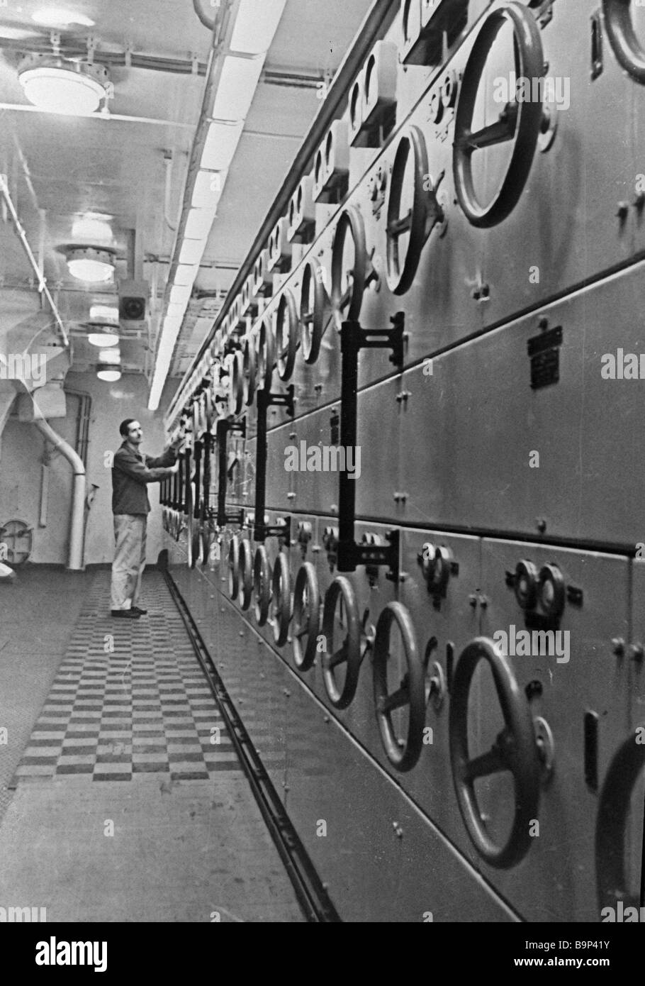 Distribution panel of nuclear powered ice breaker Lenin s bow section ...
