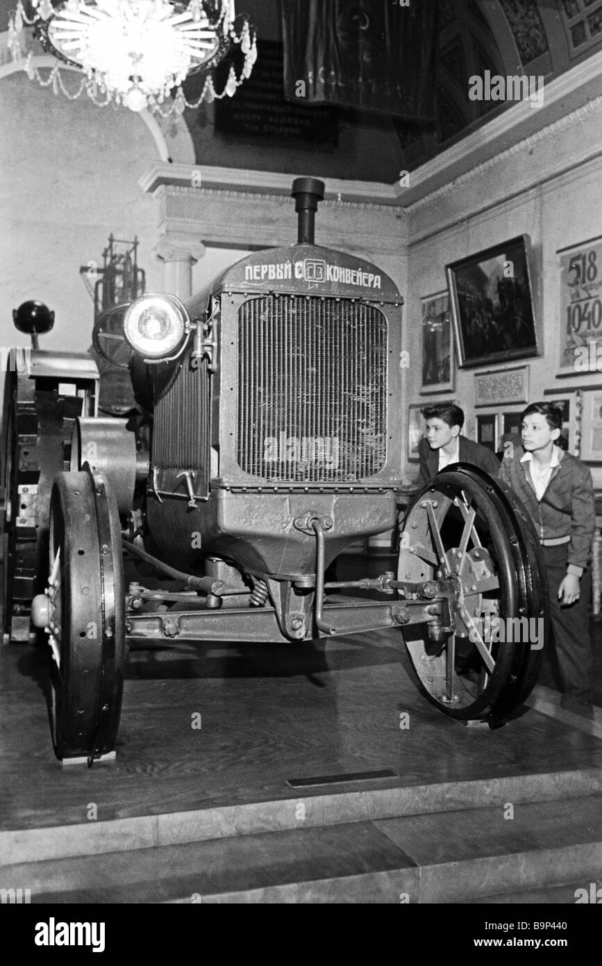 The first tractor manufactured by the Stalingrad works Revolution ...