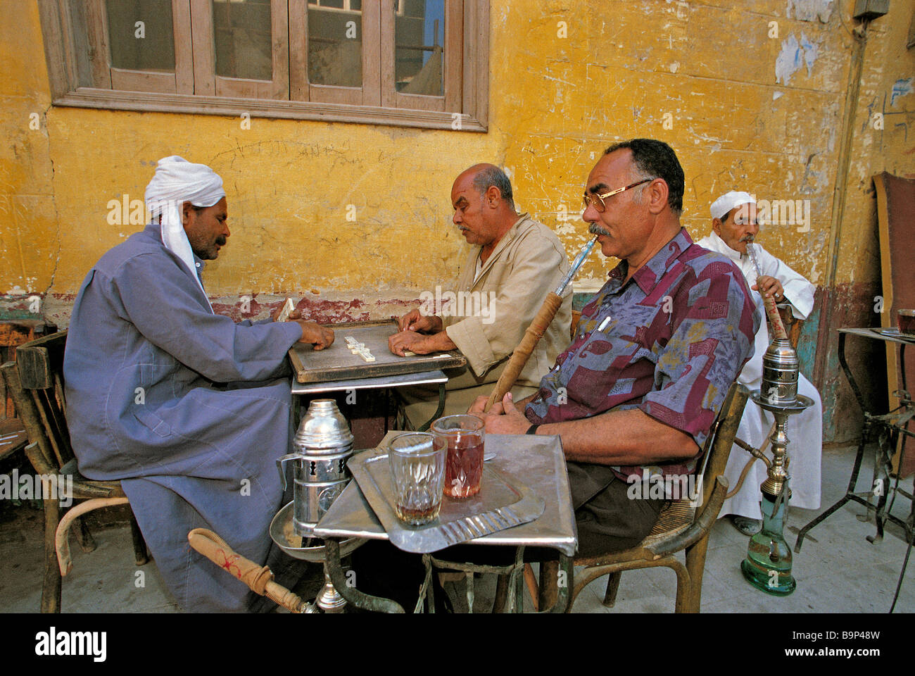 Egypt, Cairo, Cafe terrace in the City of Deads Stock Photo - Alamy