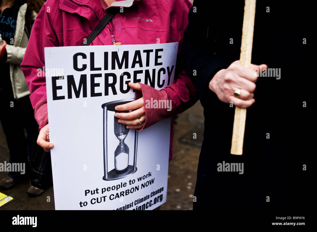 Rally placard hands hi-res stock photography and images - Alamy
